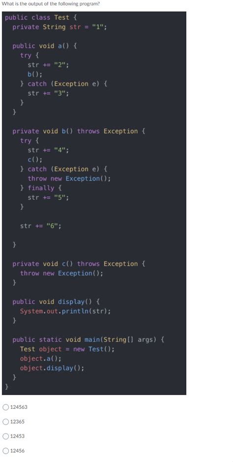 Solved What Is The Output Of The Following Program Public Chegg