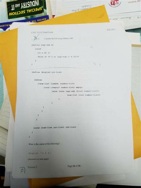 Fall 2017 CSIT 313 02 Final Exam 13 Consider The Chegg