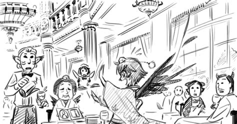 おばあちゃマジック 幻想郷郵便局245話 紅魔館（レストラン不夜城） 幻想工務店★医学専門絵描きのイラスト Pixiv