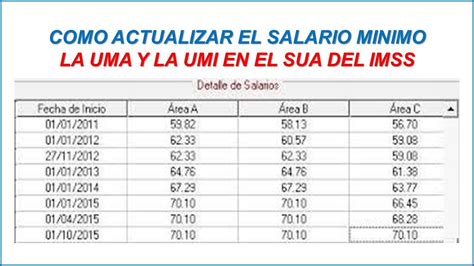 COMO SE ACTUALIZAN LOS SALARIOS EN EL SUA DEL IMSS 2024 YouTube