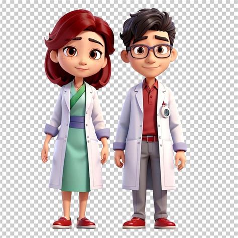 Docteur Dessin Animé 3d Psd Premium