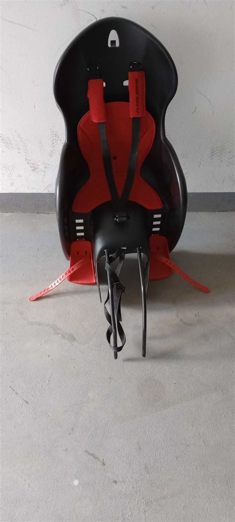 Fotelik rowerowy tylny na ramę Kross czarny 9 22 KG Gołdap OLX pl