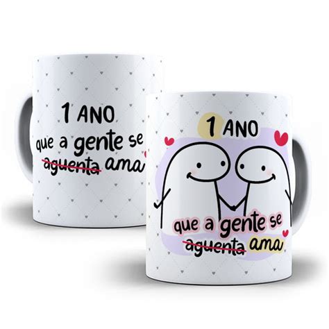 Caneca Florks 325ml X Anos Que A Gente Se Aguenta Ama Elo7