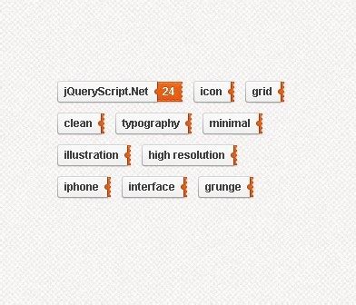 Animated Sliding Tags Free JQuery Plugins