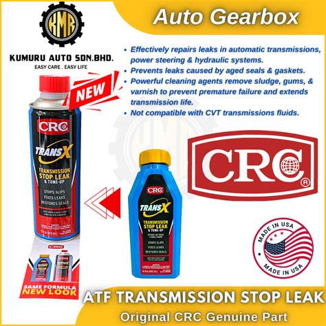 usa crc kw transx at auto treatment stop leak and gear box tune up