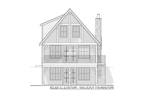 3 Bedroom Dual Story Mountain Cottage With Vaulted Back Porch Floor Plan
