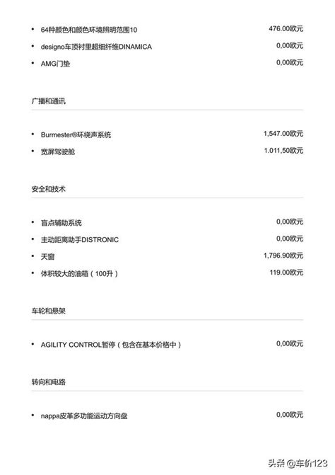 奔馳19款g500奢華型配置組合介紹 每日頭條
