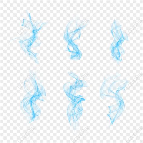 안개 낀 푸른 중국 바람 일러스트 연기색깔웨이브 Png 일러스트 무료 다운로드 Lovepik