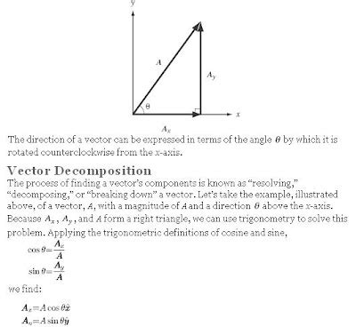 Dr Will McCarthy S Science Site Decomposing Vectors Using TRIG