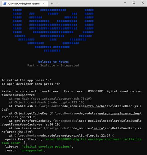Como Resolvi O Errofailed To Construct Transformer Error0308010c