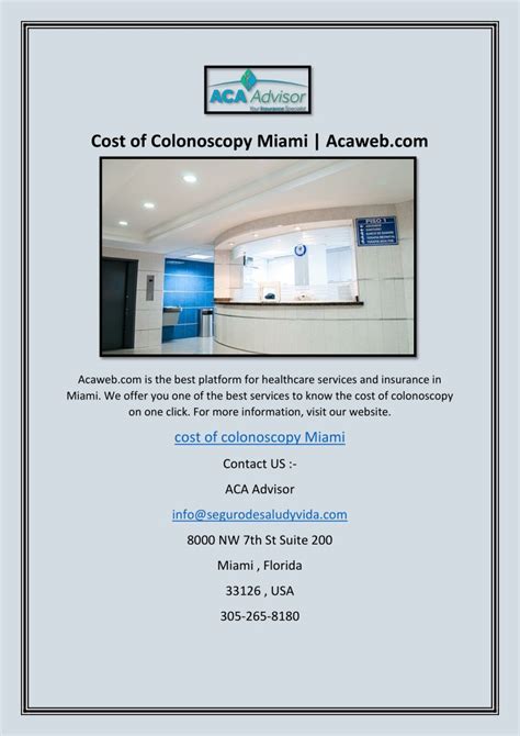 Ppt Cost Of Colonoscopy Miami Powerpoint Presentation