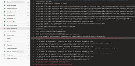 The Sonarscanner For Msbuild Integration Failed C Asp Net Core 31 Build Pipeline Azure