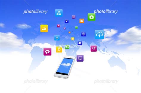 スマートフォン アイコン セット イラスト素材 4003363 フォトライブラリー Photolibrary