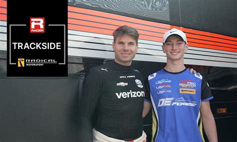 Will Power Meets Rising Australian Talent Quinn Armstrong Racer