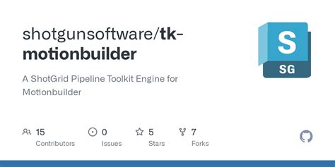 Github Shotgunsoftwaretk Motionbuilder A Shotgrid Pipeline Toolkit Engine For Motionbuilder