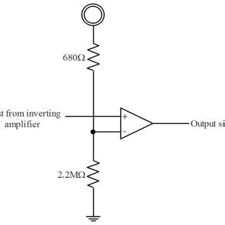Equivalent Circuit Of The Voltage Comparator Download Scientific Diagram