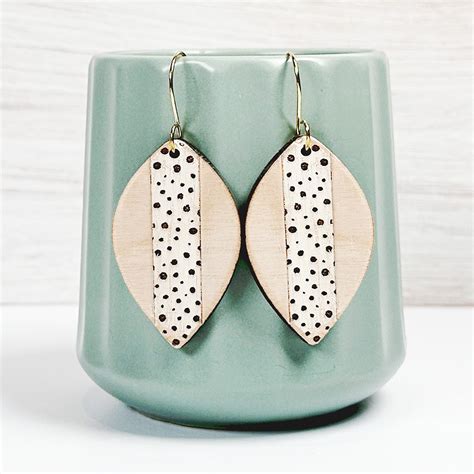Rustic Boho Dangle Earrings Glowforge Shop