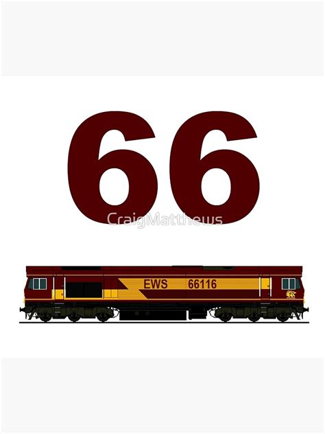 Class 66 Locomotive Poster For Sale By Craigmatthews Redbubble