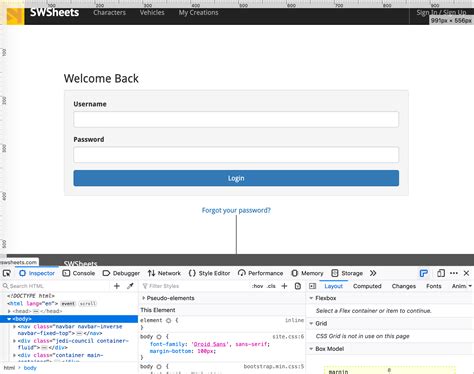 Login Page Formatting Is Off At Smaller Widths · Issue 109 · Swsheetsswsheets · Github