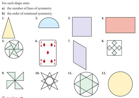 Ks4 Geometry Angles And Symmetry Line And Rotational Symmetry Maths