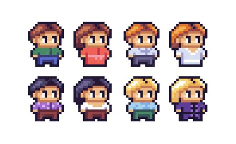 Premium Vector Chibi Cute Human Figure Pixel Art Adorable Kawaii
