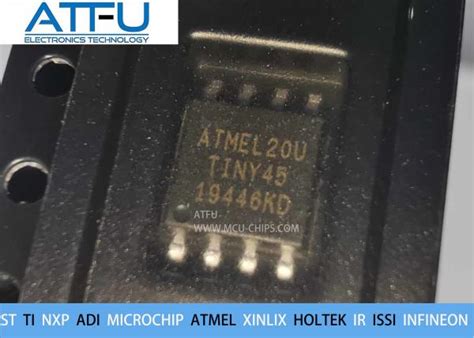ATTINY45 20SU Atmel 8 Bit MCU Chips AVR Microcontroller 2 4 8K Bytes In