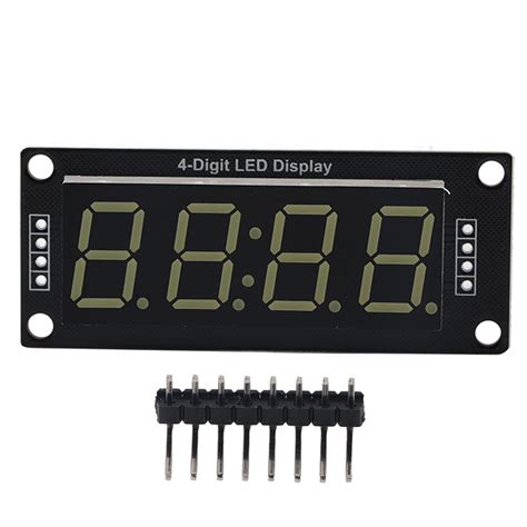 Led Display Tube Module 4 Digit 7 Segment White Display Color Fits For