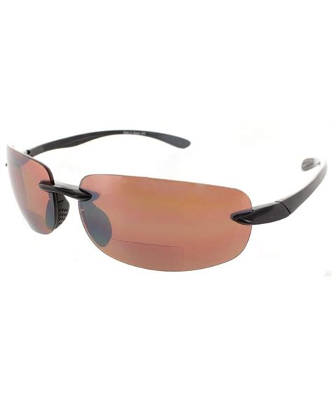Bifocal Sunglasses Rimless Readers Lightweight Non Polarized Black Framecopper Day Driving