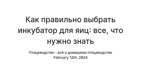 Как правильно выбрать инкубатор для яиц: все, что нужно знать — Teletype