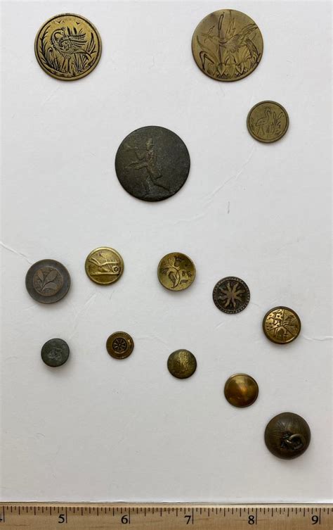 Lot Detail Very Old Brass Buttons
