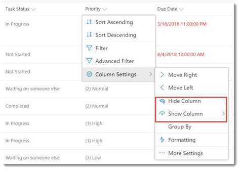 Column Settings Lightning Conductor Web Part 2013 30