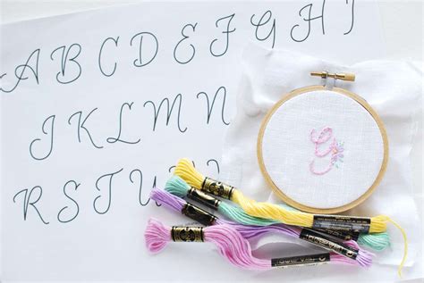 Embroidered Alphabet Patterns