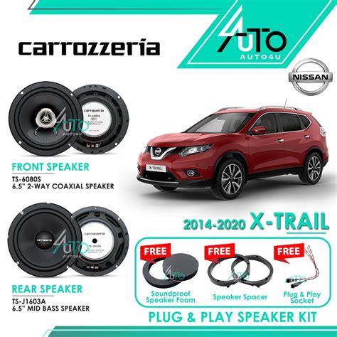 Carrozzeria Speaker Nissan X Trail T32 2014 Plug And Play Car Speaker Pnp