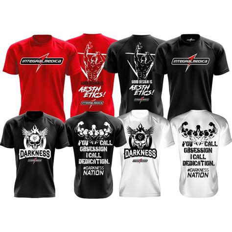 Kit Camisas Dry Fit Esportivas ZYZZ Integralmedica E Darkness Shopee Brasil