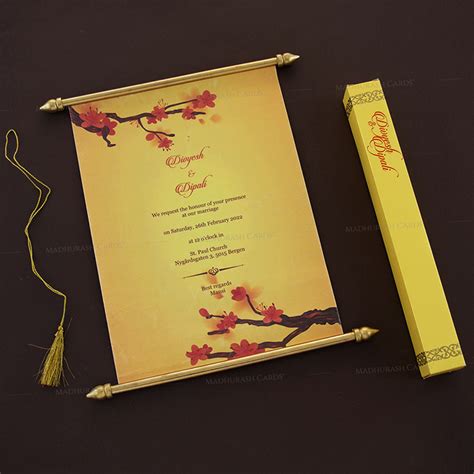 Sc Iconic Vintage Scroll Invite 6076 Madhurash
