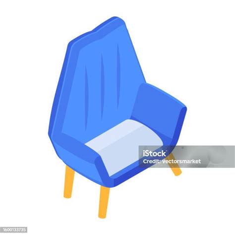 Ikon Isometrik Sofa Kamar Yang Dapat Diedit Ilustrasi Stok Unduh
