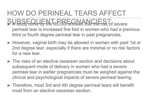 Risk Factorsevaluation And Management Of Perineal Tears Ppt