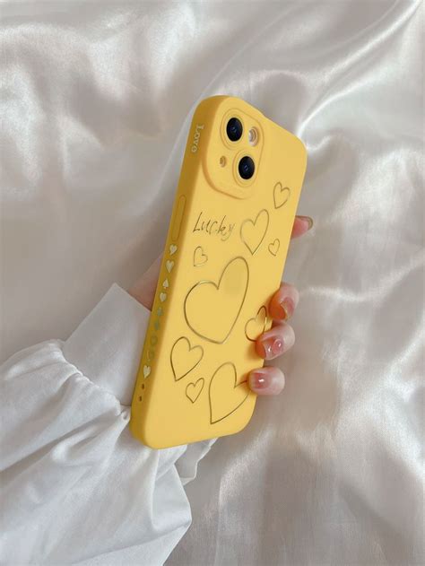 Funda para móvil con patrón de corazón Moda de Mujer Fundas moviles Corazones Patrones de