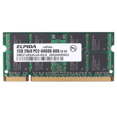 Elpida 2gb Ddr2 Pc2 6400s 800mhz 200pin So Dimm Ram Memória Kártya Pc6400
