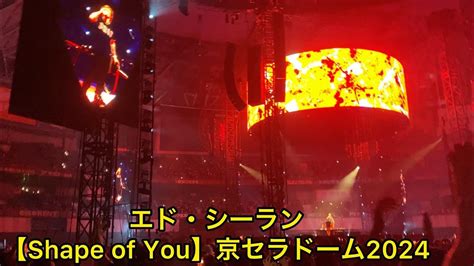 【ed Sheeran】shape Of You エド・シーラン In京セラドーム2024edsheeran Japan Youtube