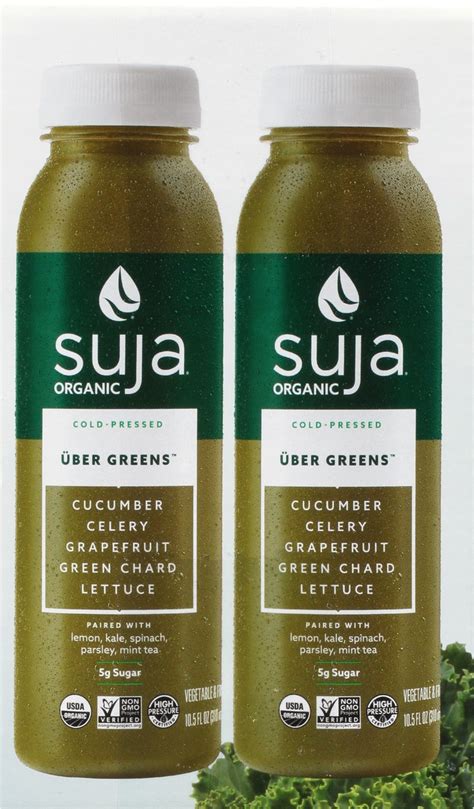 Suja Organic 6 Pack Organic Uber Greens Vegetable And Fruit Drink 6 Ea