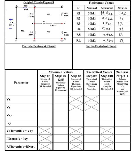 Solved Please Do The Theoretical Part Thevenin Equivalent Chegg