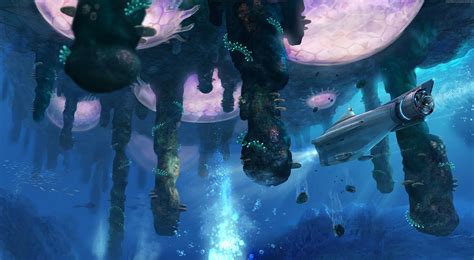 Subnautica Game Wallpapers Boneshark Encounter Subnautica Live