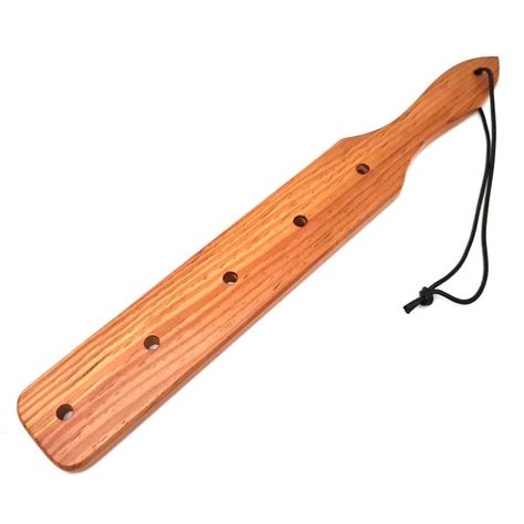 Wood Spanking Paddle With Holes Etsy