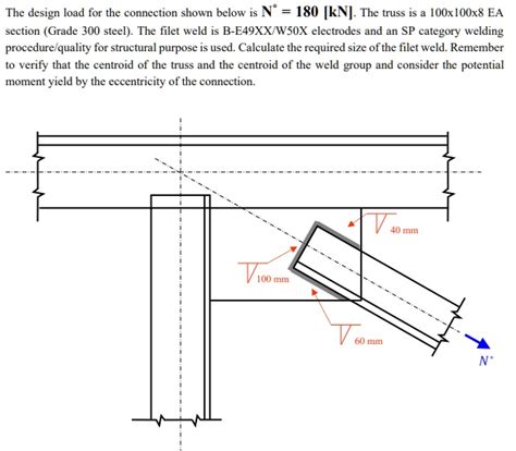 Solved Please Use As4100 To Solve The Problem The Design Load For The Connection Shown Below Is