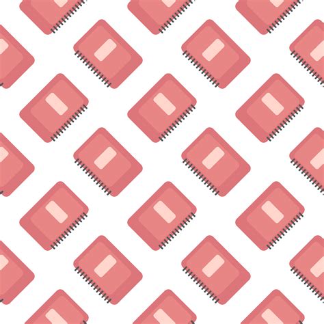Red Notebook Seamless Pattern On White Background 13770843 Vector Art At Vecteezy