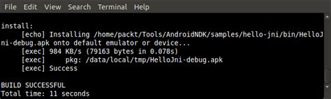 Creating Compiling And Deploying Native Projects From The Android Ndk
