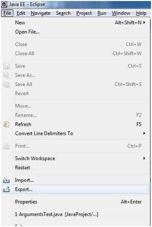 How To Export And Import WAR File In Eclipse