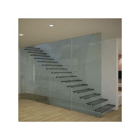 Prima Full Glass System Laminated Floor Stair Step Treads Tempered