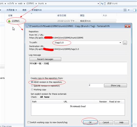 svn 版本管理演示：trunk 主线 branch 分支 tag 标记 svn trunk 打branch和tag csdn博客
